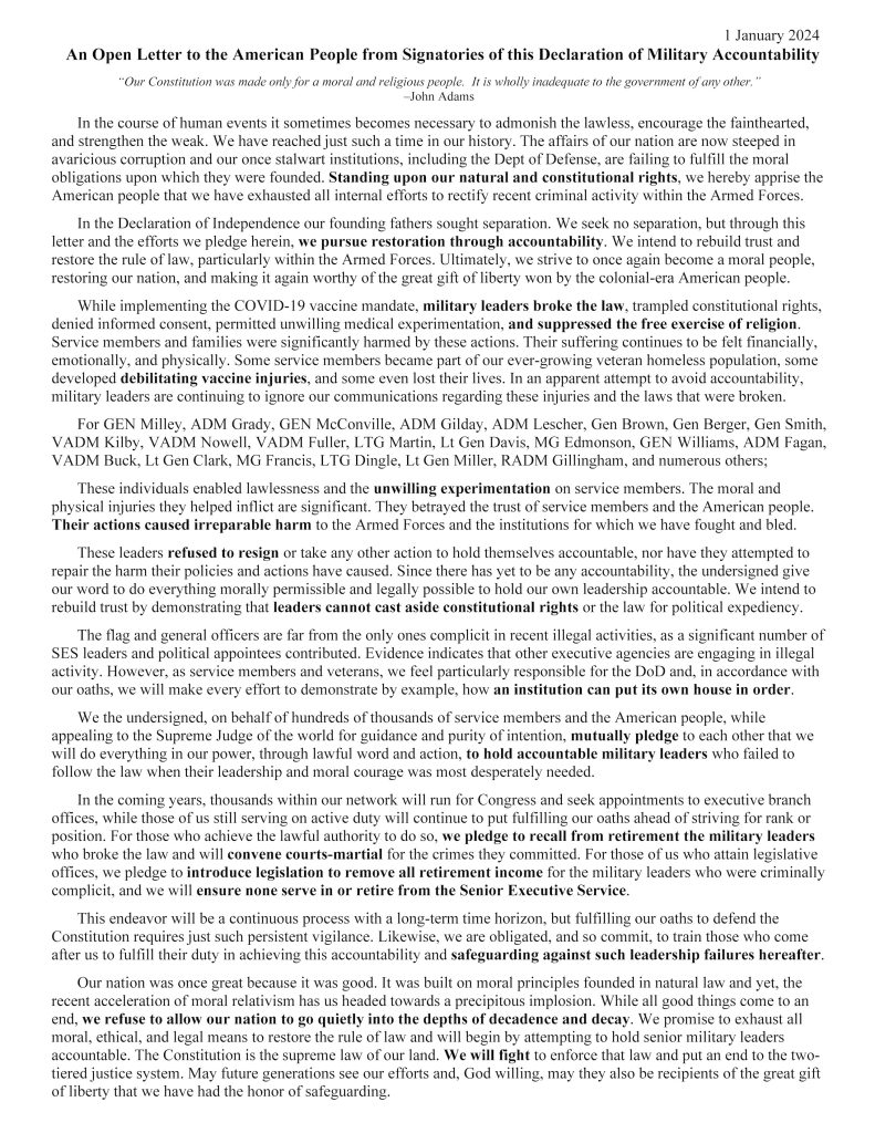 Military Accountability